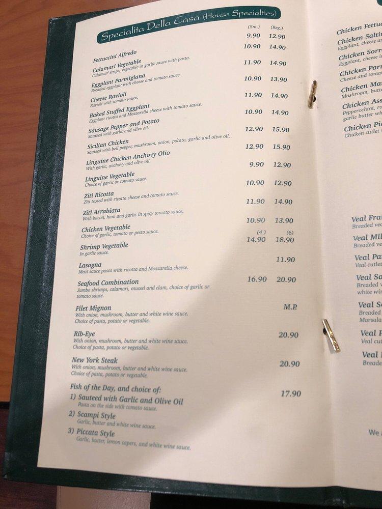 Menu at Assaggio Ristorante Italiano pub & bar, Brawley, 538 E St
