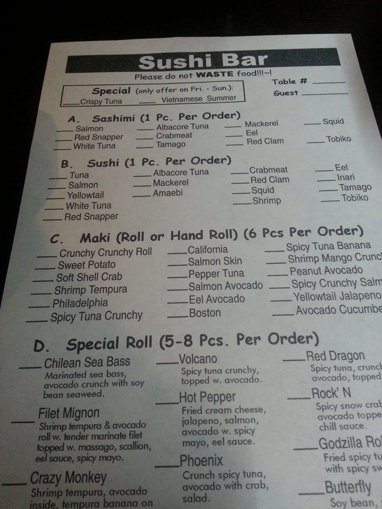 Menu at Sushi Time 560 restaurant, Bethpage
