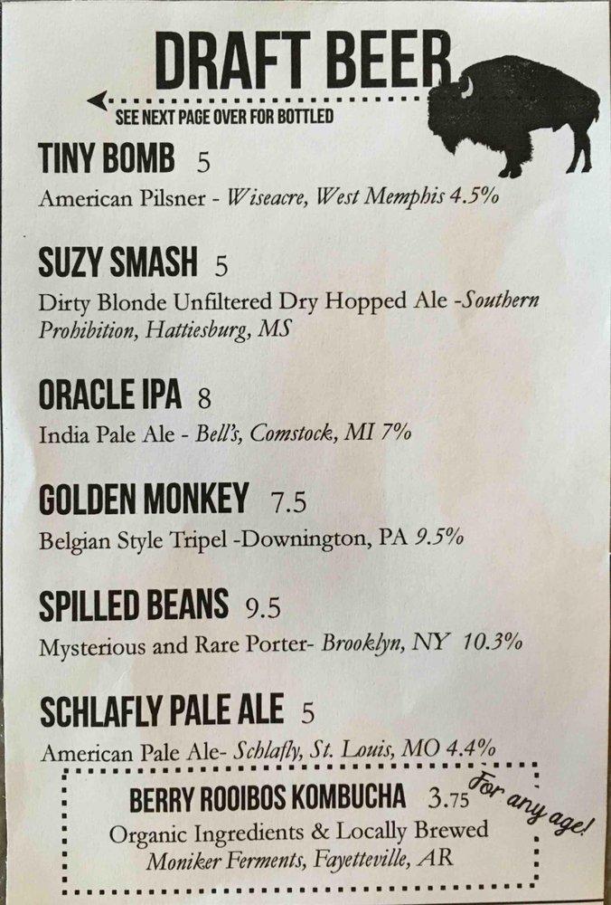 Menu at TallGrass Bar and Grill, Harrison