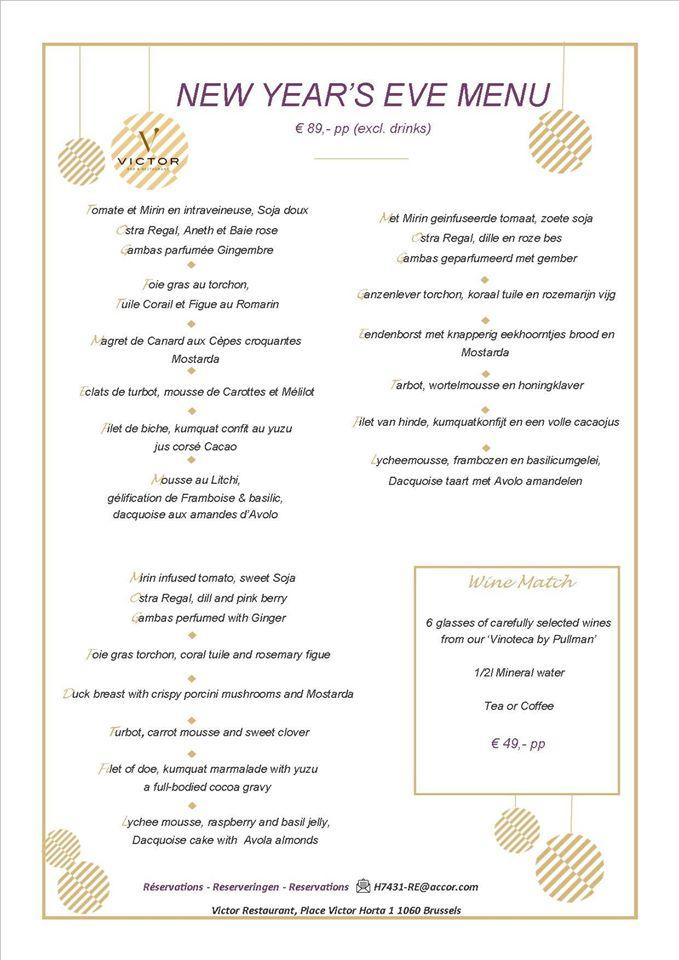 Menu at Pullman Brussels Centre Midi Brussels, Brussels, Place Victor ...