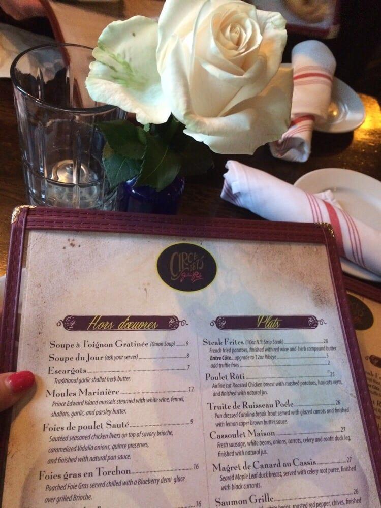 Menu at Circa 1875 pub & bar, Savannah