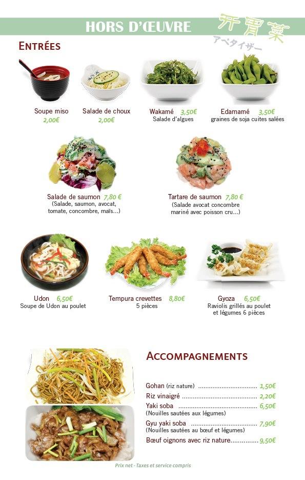 Menu at Sushi Kyo Chasseneuil du Poitou restaurant, Chasseneuil-du-Poitou
