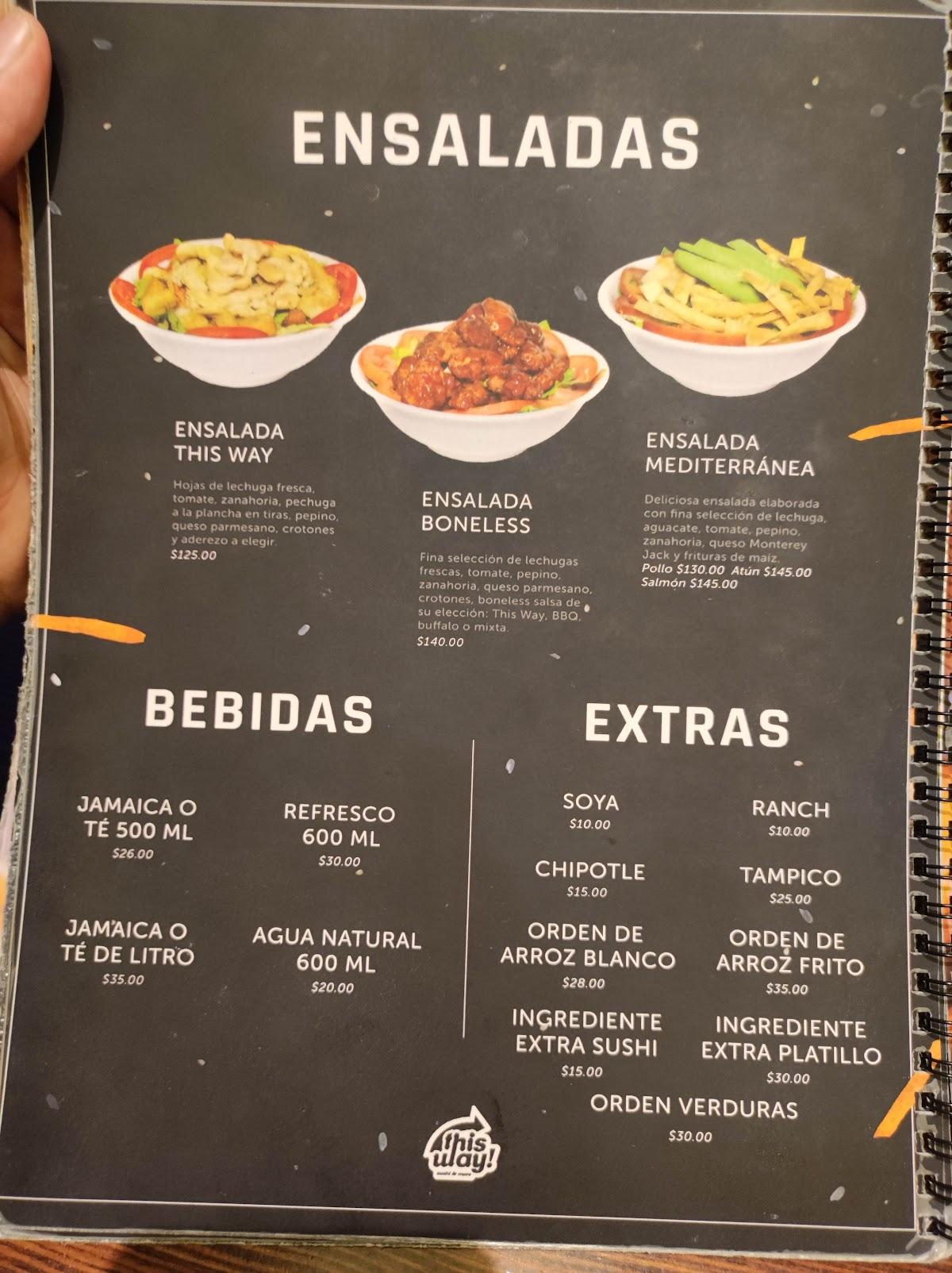 Carta del restaurante This Way Sushi & More, Ciudad Obregón, C. Cananea 914