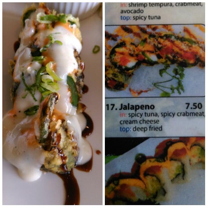 Menu at Maru Sushi restaurant, Westminster, Goldenwest St