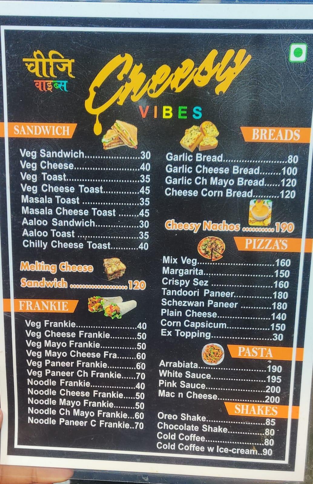 Menu at Cheesy vibes, Thane