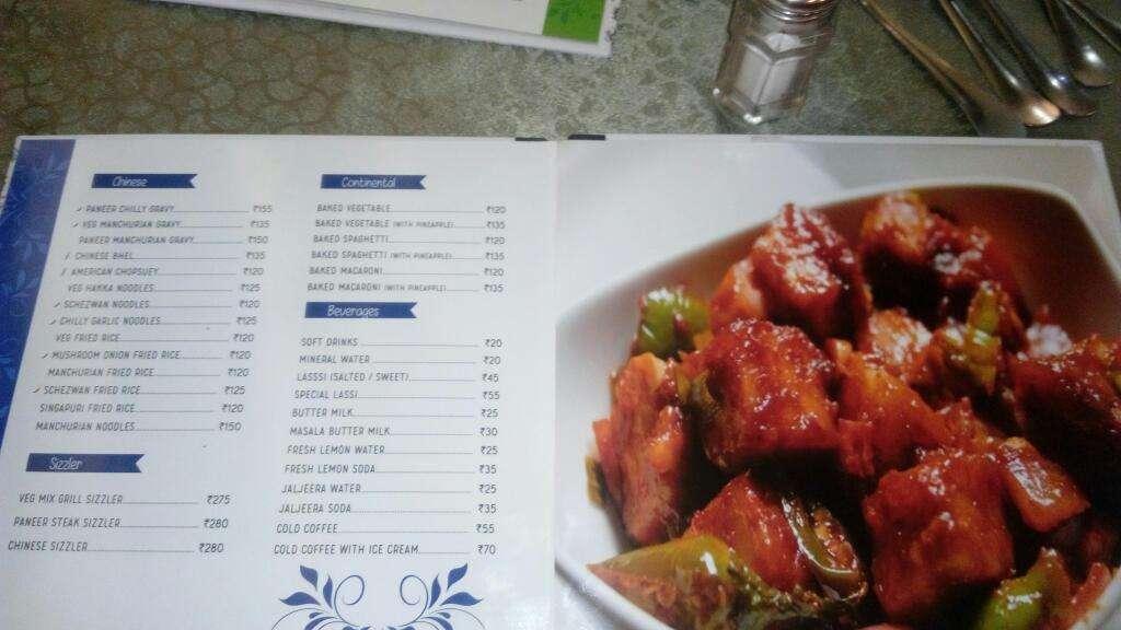 Menu at Foodista Restaurant, Vadodara, Gorrwa Refinery Road