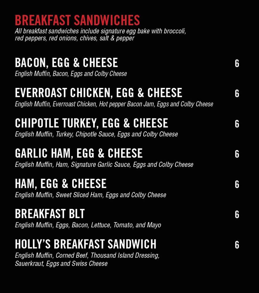 Menu at The Red Mill cafe, Waupaca