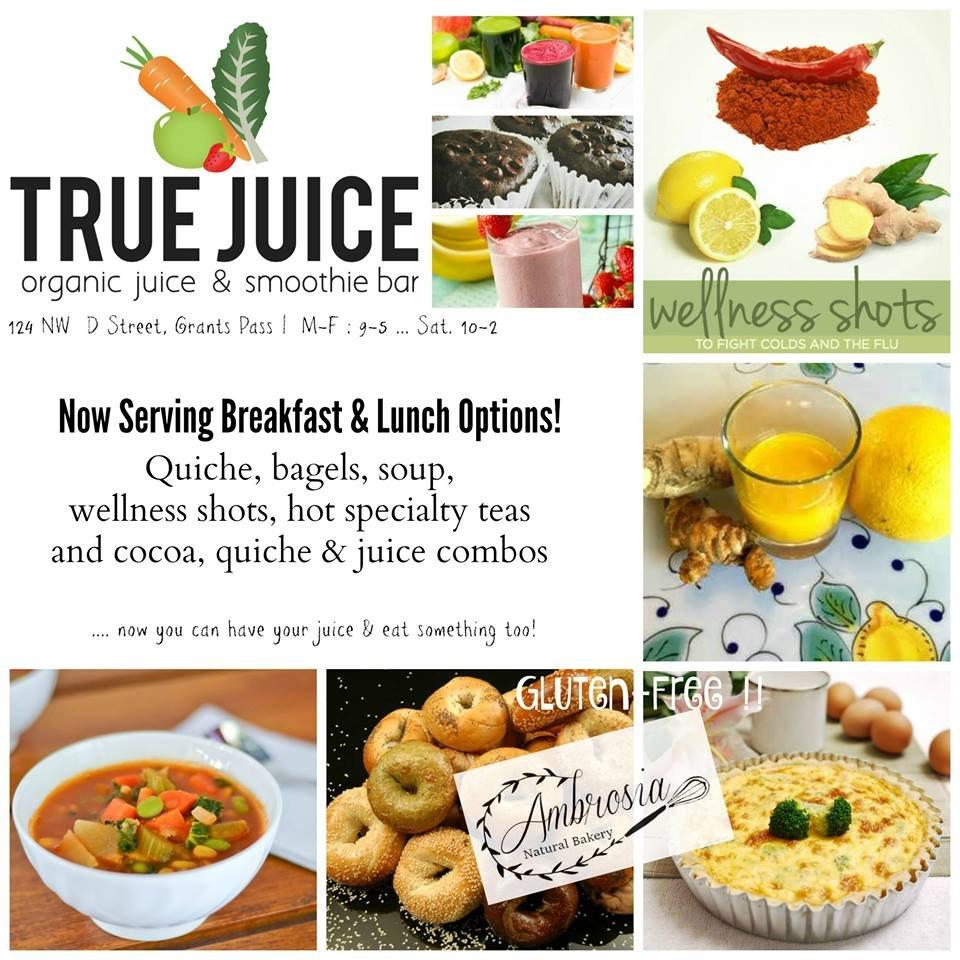 Menu at True Juice pub & bar, Grants Pass