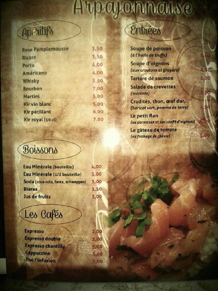 Menu au La Fourchette Arpajonnaise restaurant, Arpajon, 8 bis Av. de la ...