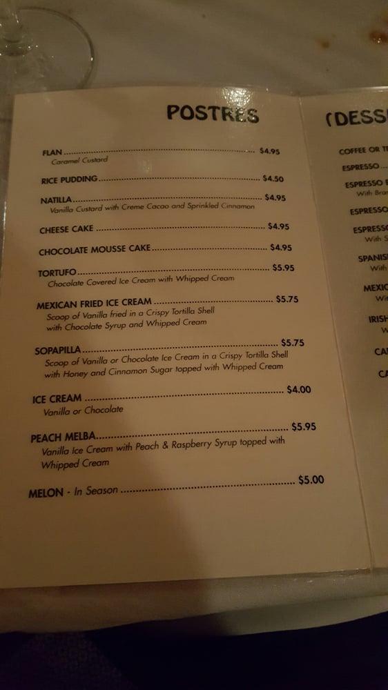 Menu at Casa Luis restaurant, Smithtown
