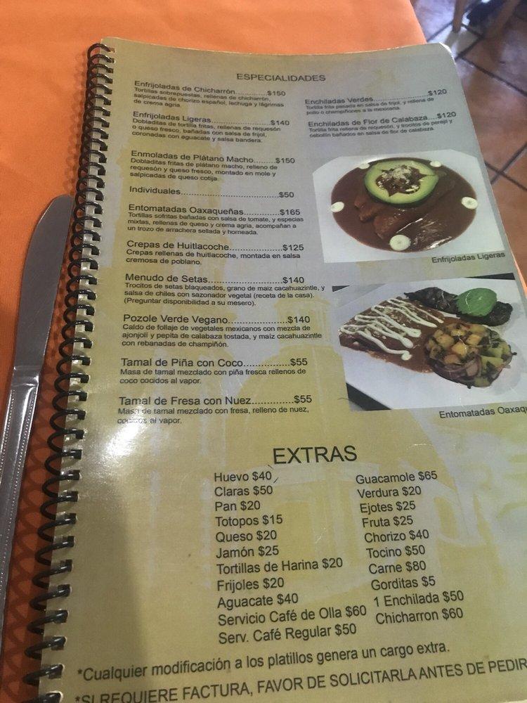 Menu at El Atrio Mexicanisssimo restaurant, Tijuana