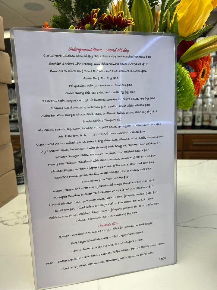 Menu at Josie's Country Store & Cafe, Ellsworth