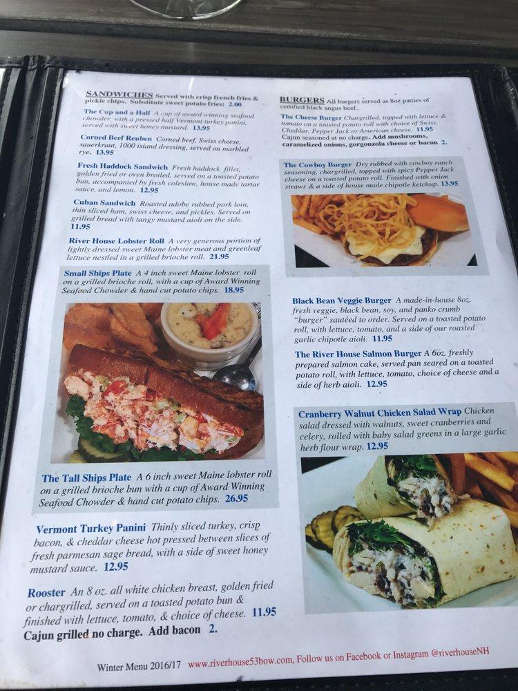 Menu at River House pub & bar, Portsmouth
