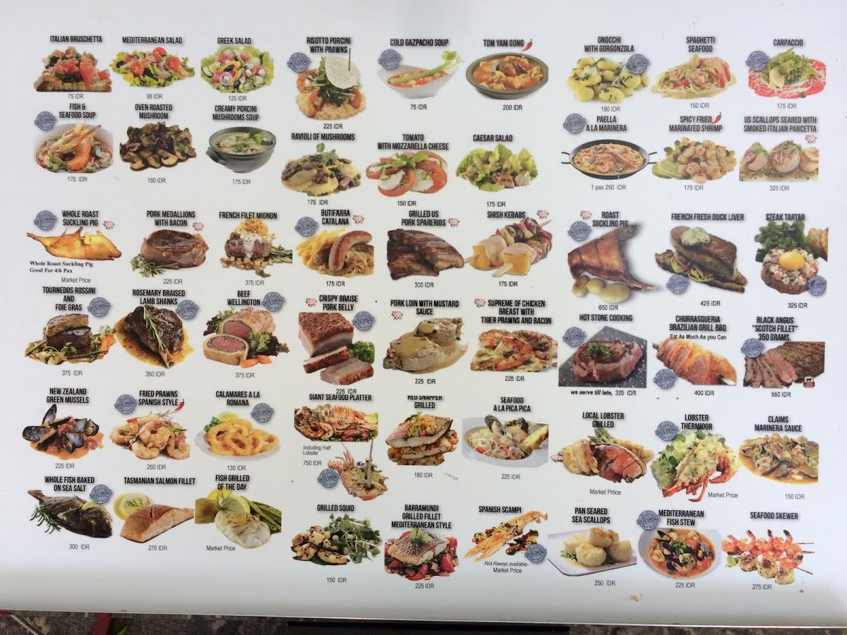 Menu at Pica Pica Grill BBQ Churrasqueria, Kuta Selatan