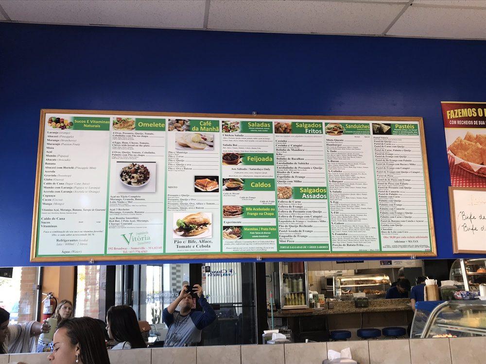 Menu at Pastelaria Vitoria Broadway restaurant, Somerville