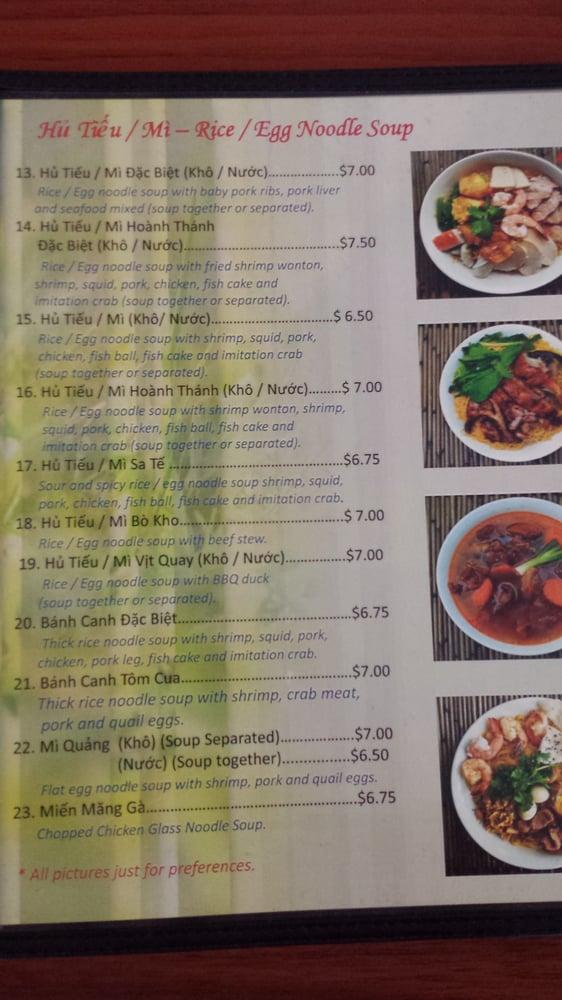 Menu at Thai Lai Restaurant, Hawthorne, Prairie Ave