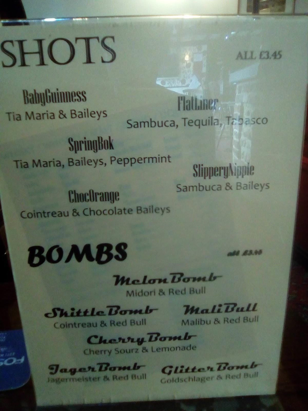 Menu at Shoulder of Mutton pub & bar, Ruskington