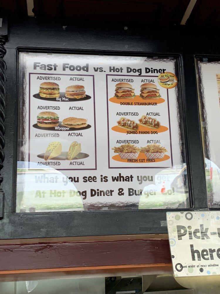 Menu at Hot Dog Diner & Burger Co. restaurant, Parma, Pearl Rd