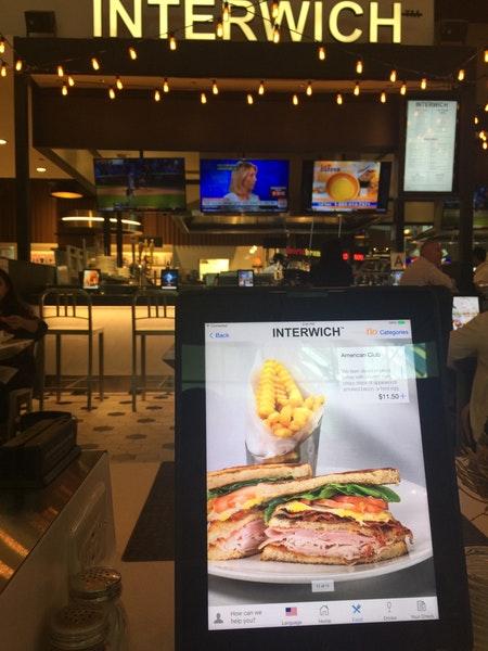 Menu at Interwich Cafe, New York City, LaGuardia Airport