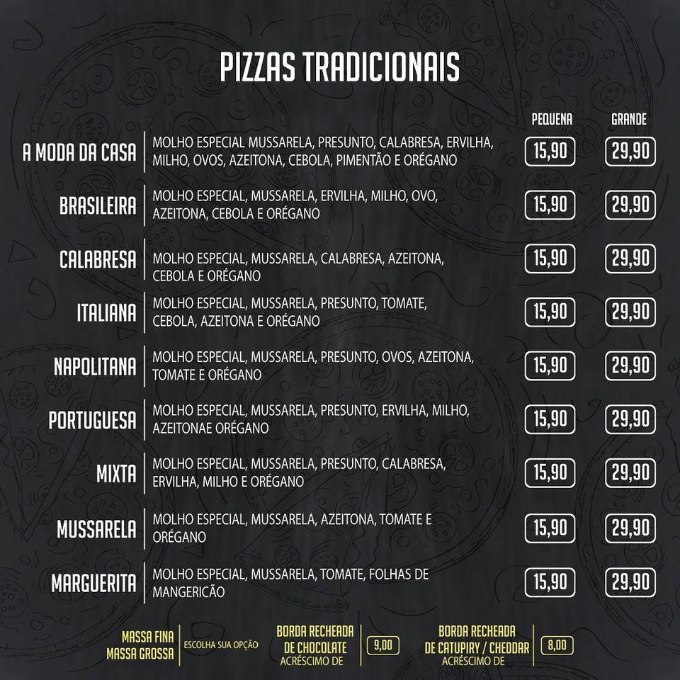 Menu at Best Pizza pizzeria, Manaus, Unidade Coroado e Unidade Cidade Nova