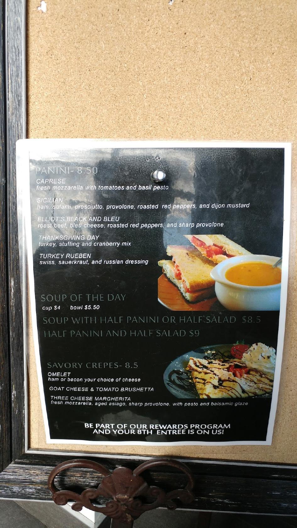 Menu at Cafe Florentine, New Hartford, Clinton St