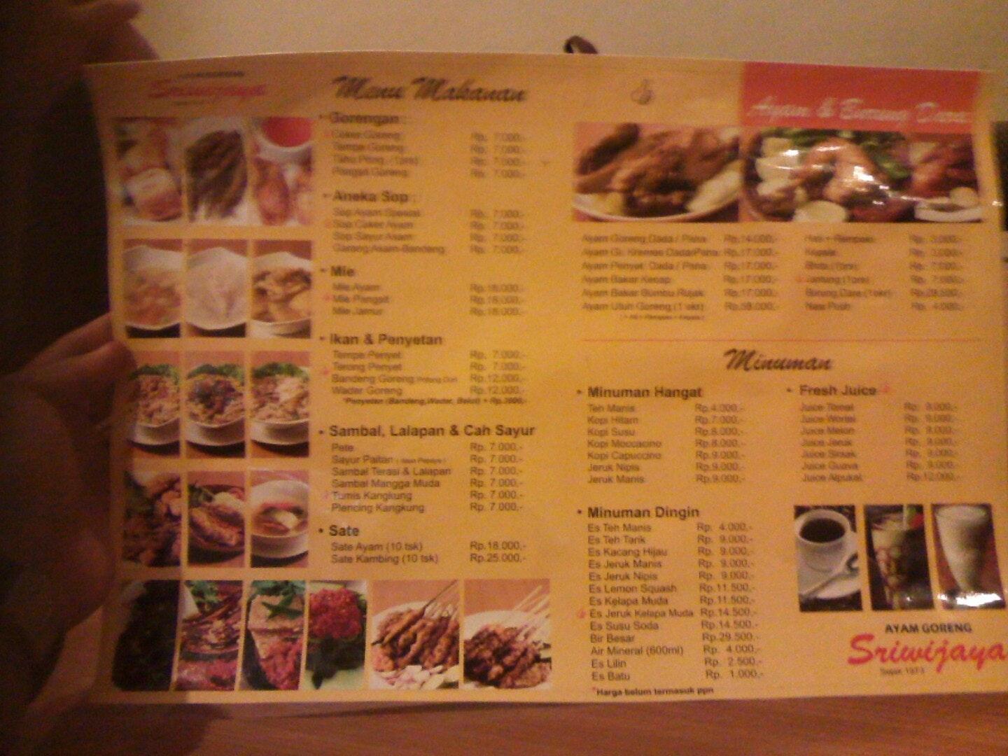 Menu at Kedai Jujugan Cab. Jl. Jemursari restaurant, Surabaya, Jl. Raya ...