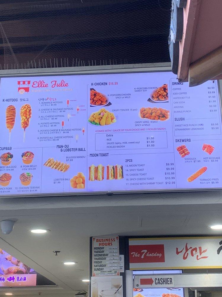Menu at Ellie Julie Hotdog & Chicken (Koreatown Plaza) fast food, Los ...