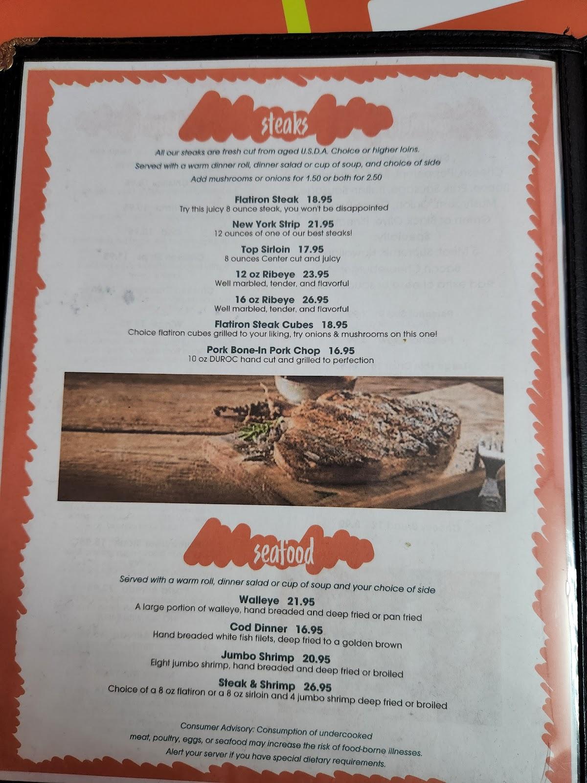 Menu at Phat Pheasant Pub, Windom