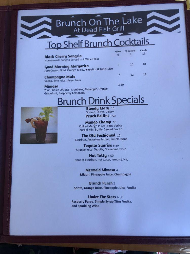 Menu at Dead Fish Grill restaurant, Belton