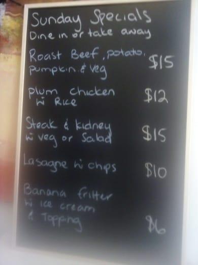 Menu at Temora Deli & Sandwich Bar, Temora
