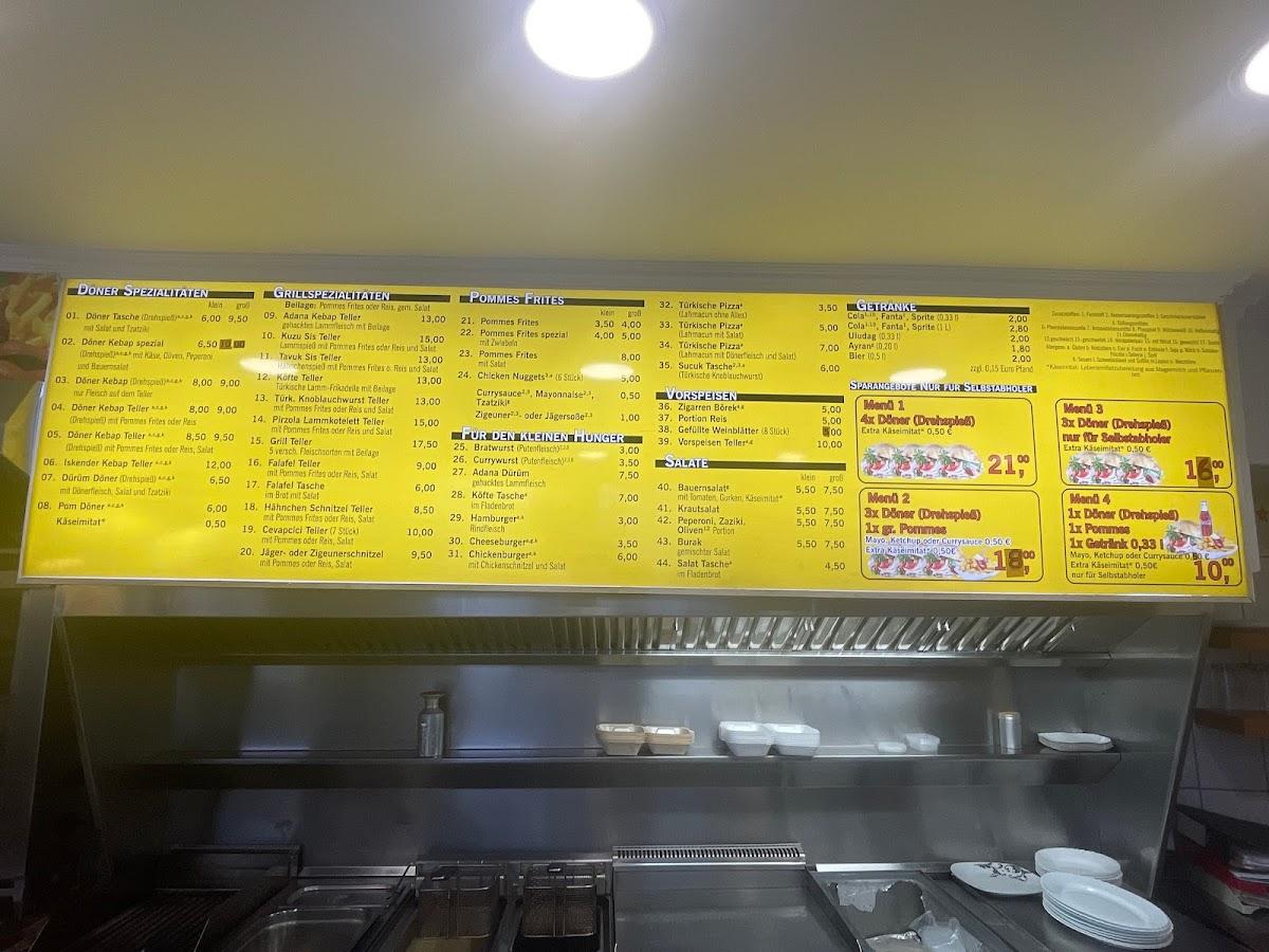 Speisekarte von Burak Kebap Haus restaurant, Dortmund