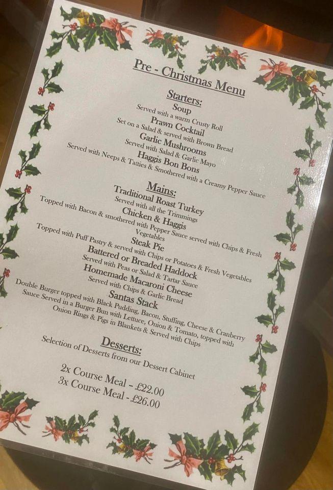 Menu at The Galloway Bar & Restaurant, Portpatrick