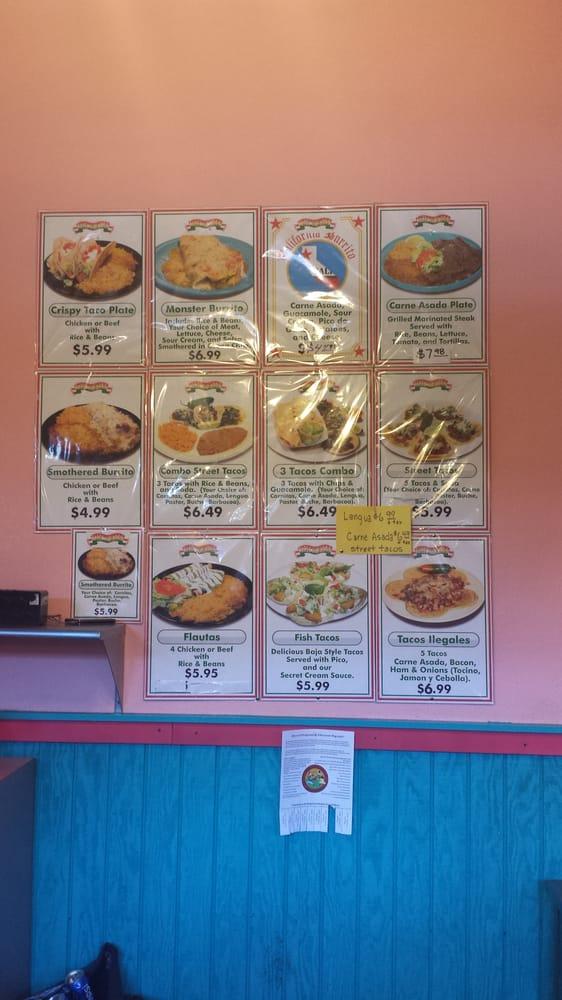 Menu at Tacos Navarro restaurant, Pueblo, 217 E Northern Ave #223