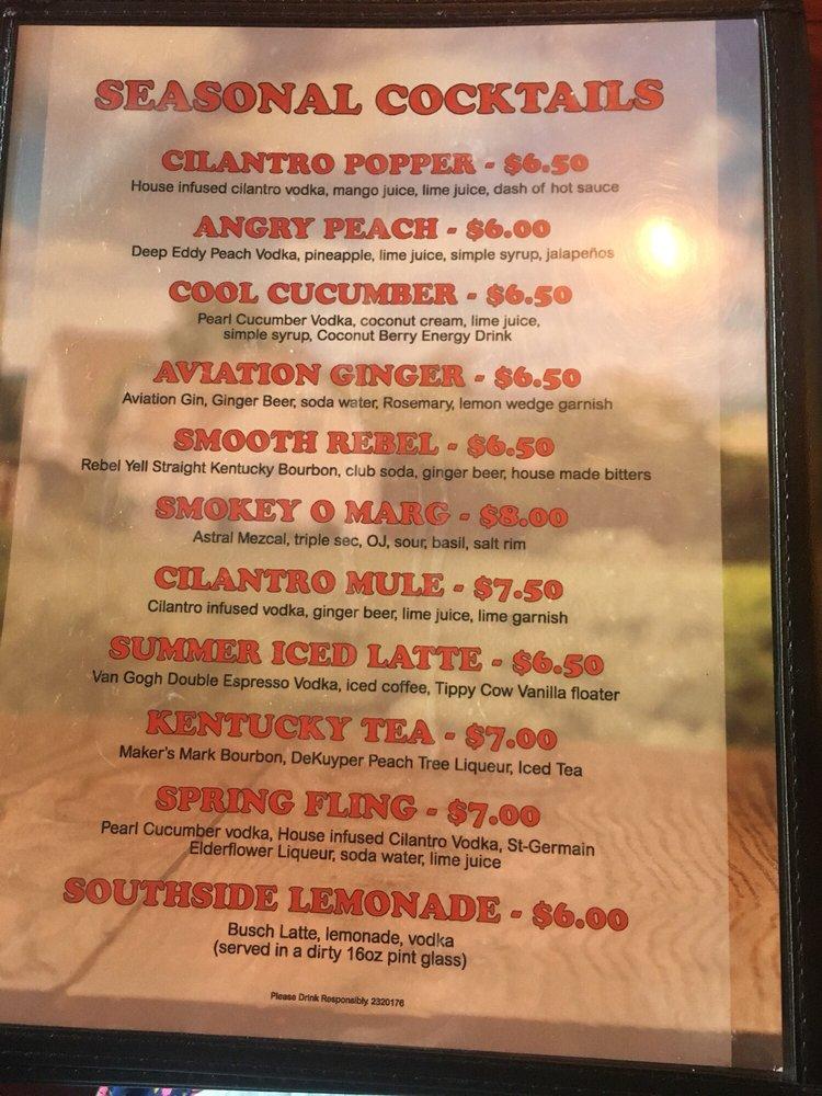 Menu at Angry Goldfish Pub & Eatery, Des Moines