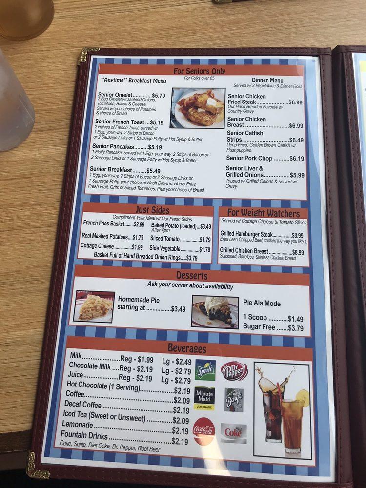 Menu at Benbrook Cafe, Fort Worth