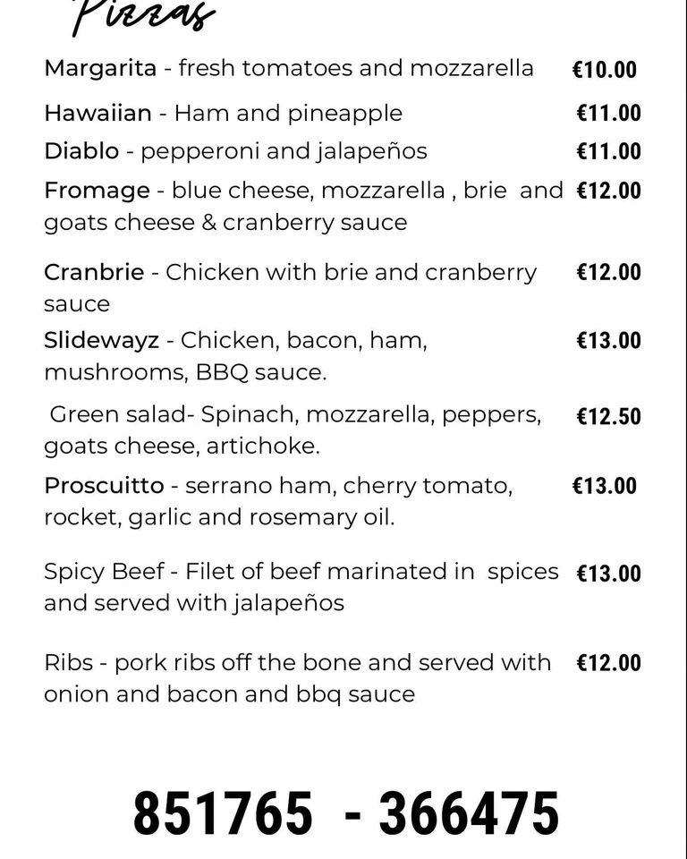 Menu at Fat alberts bar and Restaurant, Soldeu