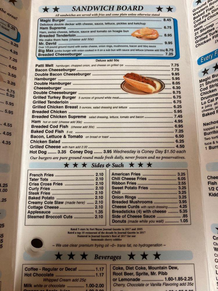 Menu at Magic Wand Restaurant, Churubusco