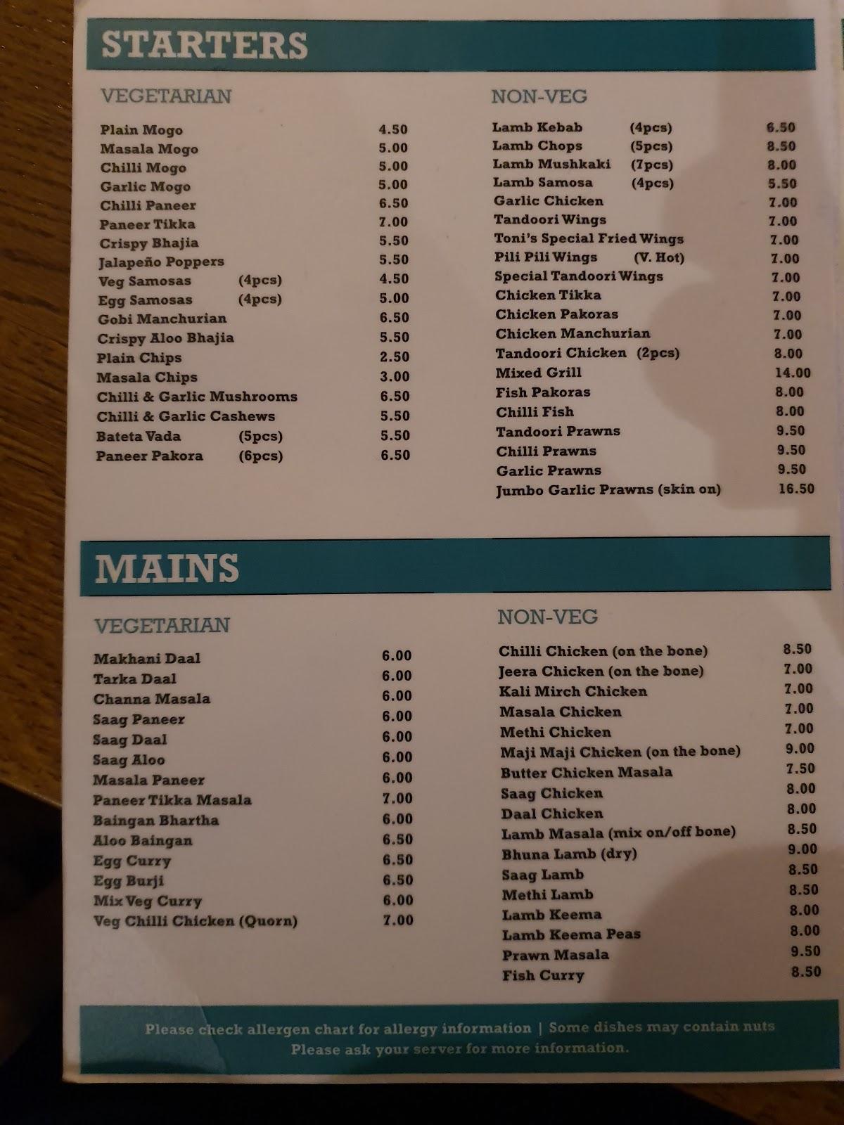 Menu at The Black Horse pub & bar, Hounslow, 203 Lampton Rd