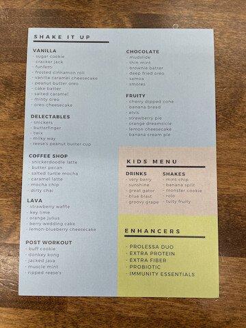 Menu at Crush Nutrition pub & bar, Bloomer