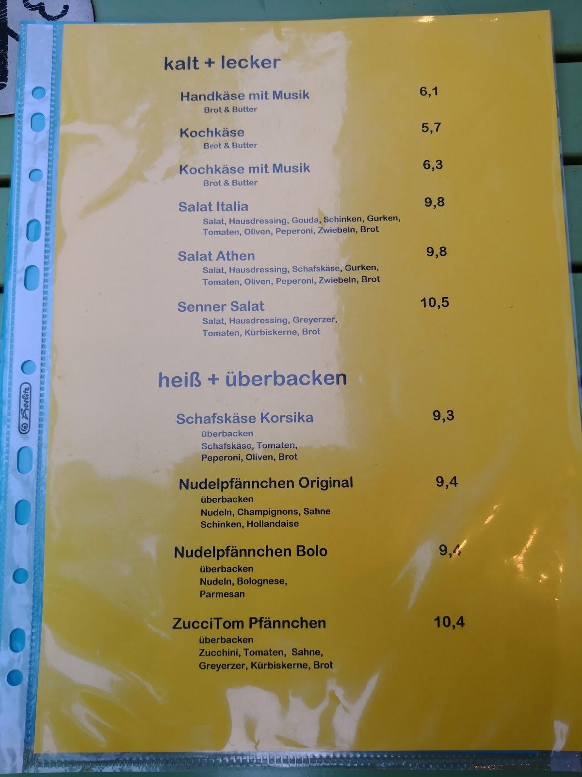 Speisekarte von Eichbaum Tresen restaurant, Darmstadt