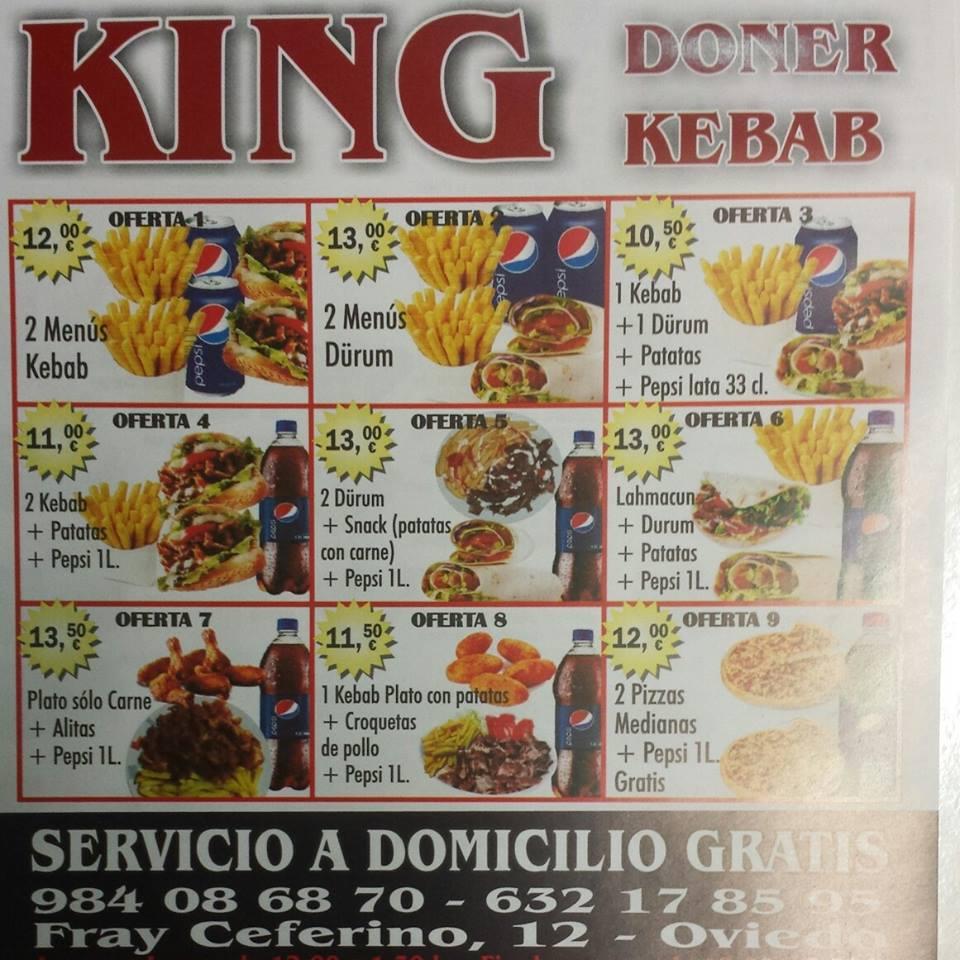 Menu at Restaurante Kebabish Doner Kebab, Oviedo