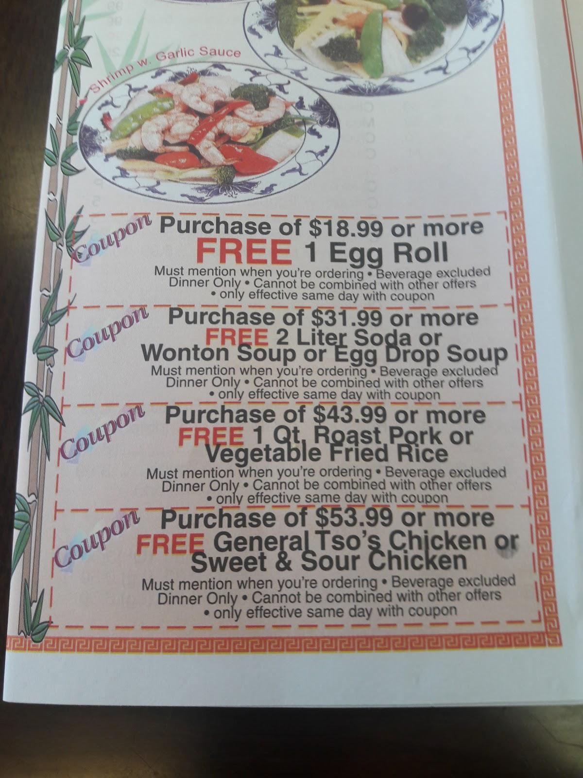 Menu at New Taste restaurant, Chestnut Ridge