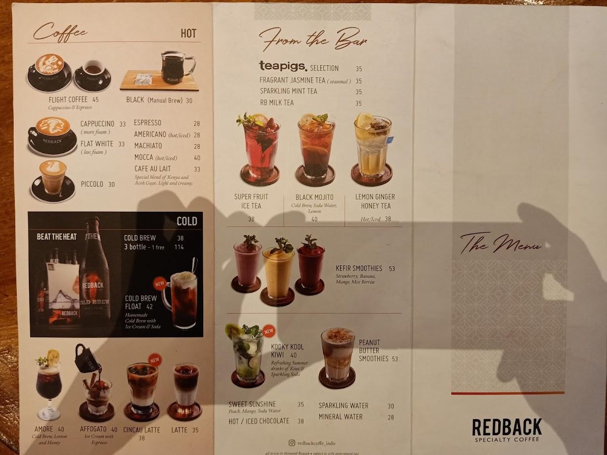 Menu at Redback Specialty Coffee cafe, Surabaya, Jl. Raya Golf Graha ...