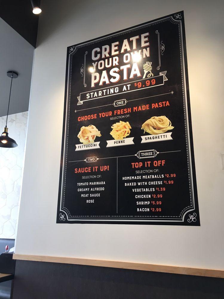 Menu at Vis-à-Vis pizzeria, Pickering