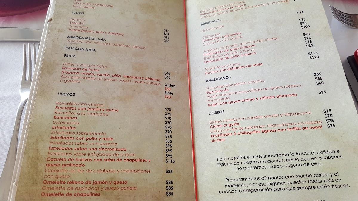 Carta de El Mayor Restaurante, Ciudad de México, Republica de Argentina 15