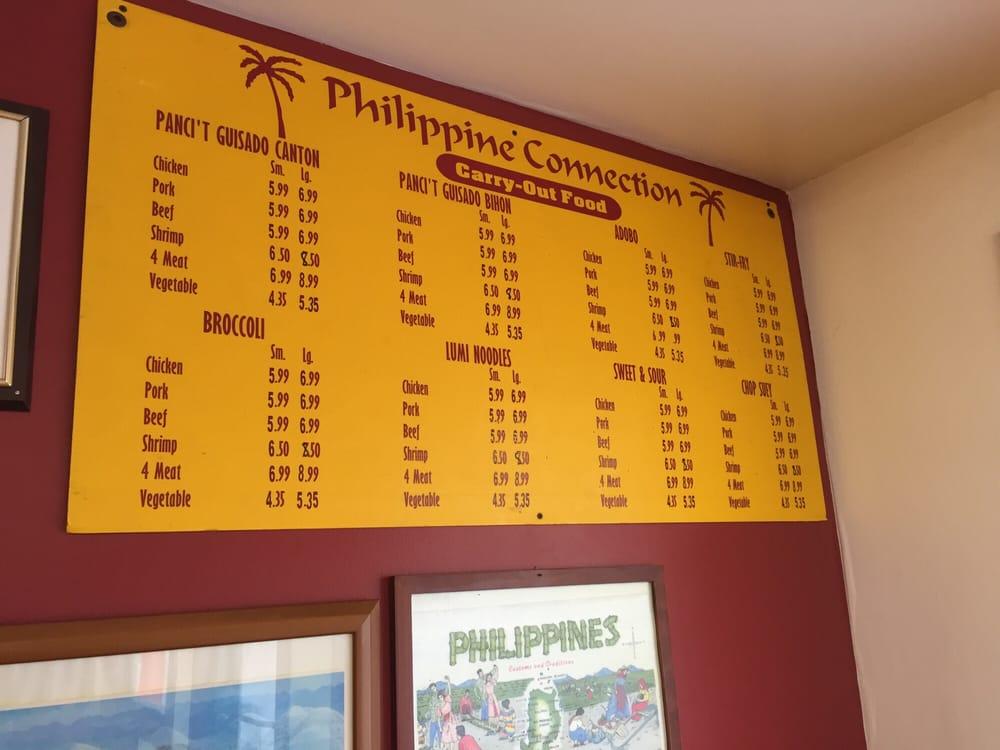 Menu at Philippine Connection Carry Out Food restaurant, Knoxville