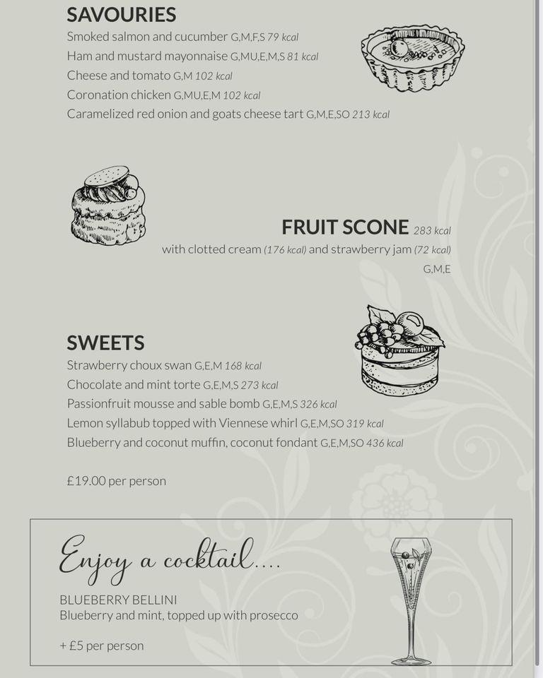 Menu at The Duke's Head Hotel - Surya Hotels restaurant, King's Lynn