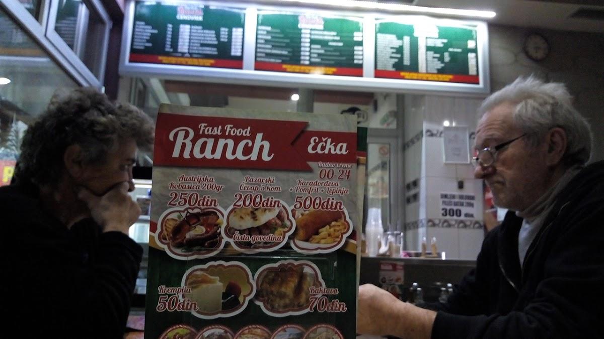 Carta de Fast Food Ranc, Ecka