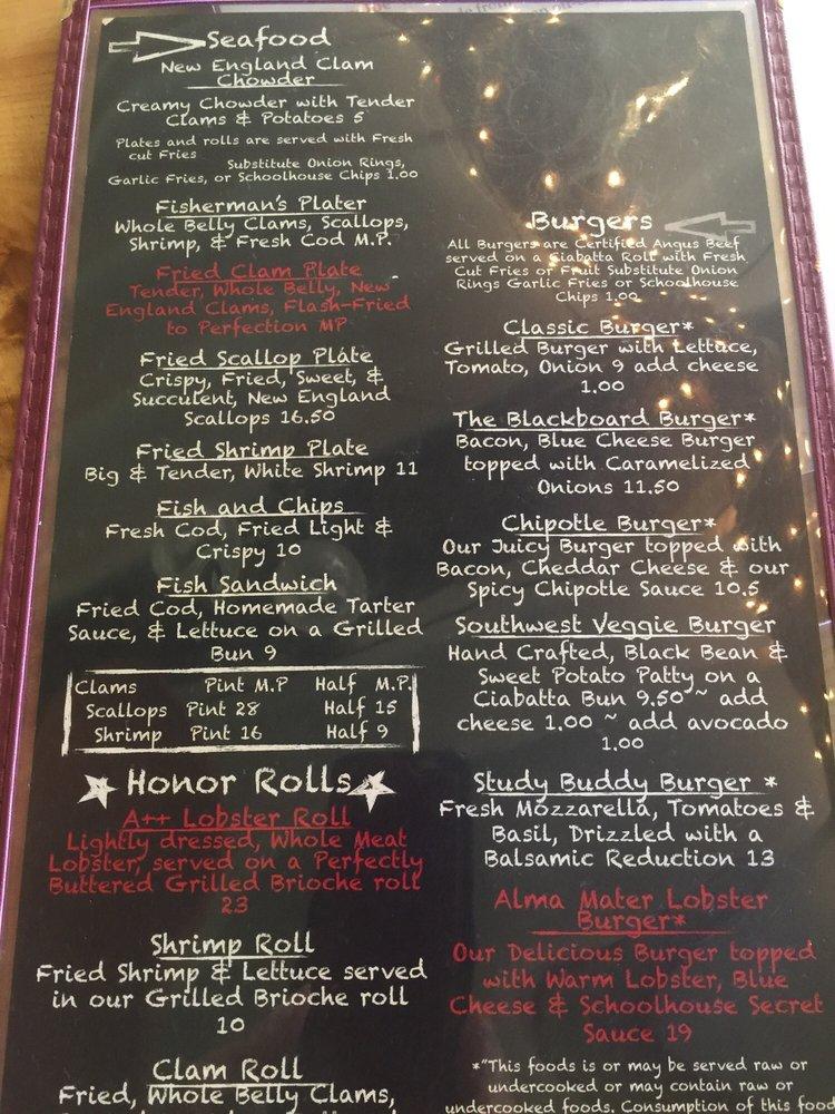 Menu at The Little Red Schoolhouse, LLC restaurant, Campton