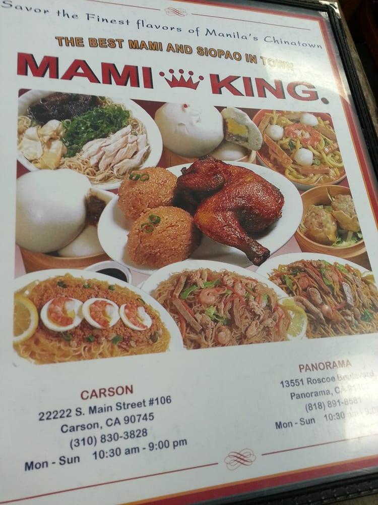 Menu at Mami King Restaurant, Los Angeles, Roscoe Blvd UNIT 1